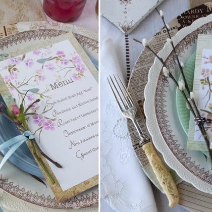 Spring Place Settings, Two Ways - Julia Usher